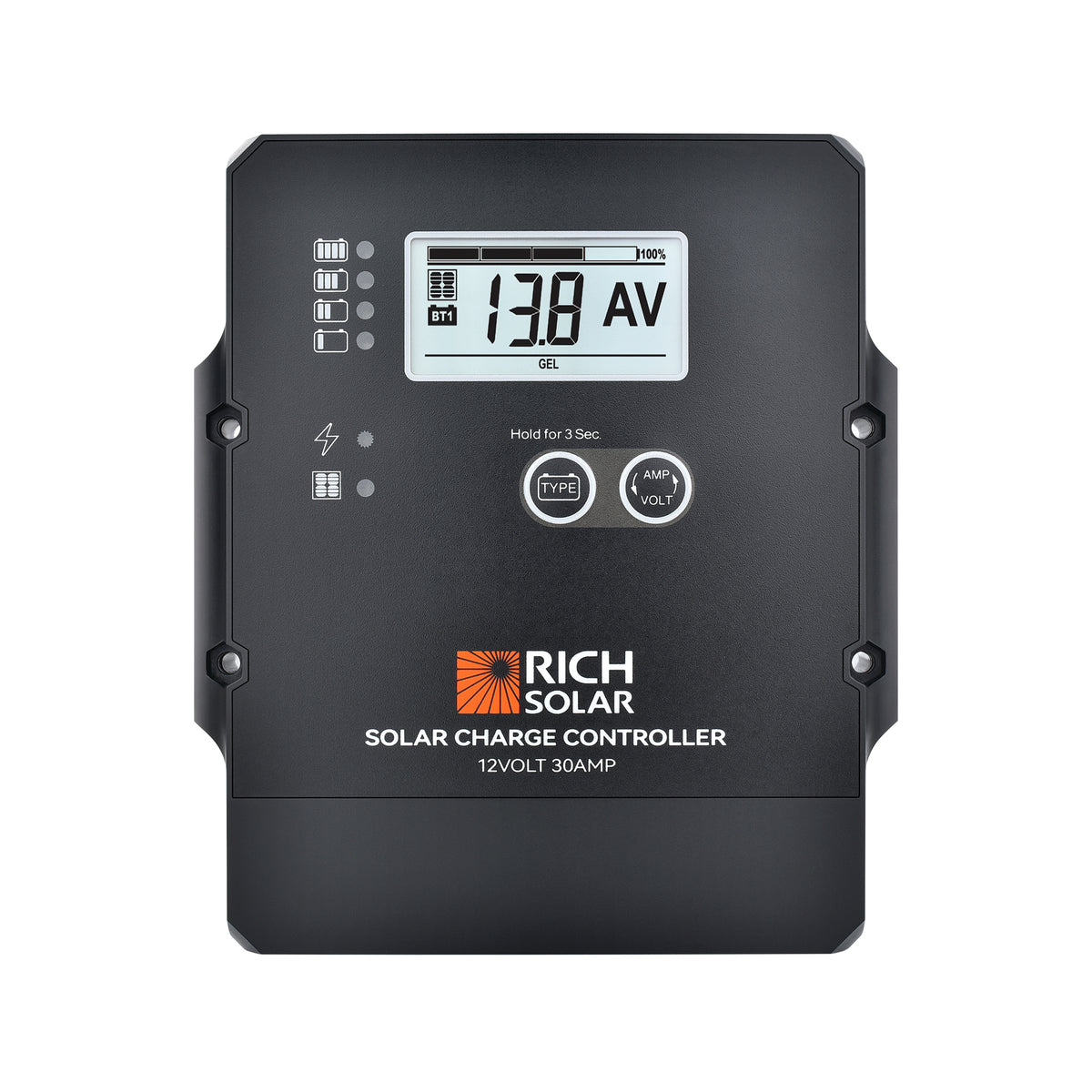30 Amp PWM Solar Charge Controller | RICH SOLAR