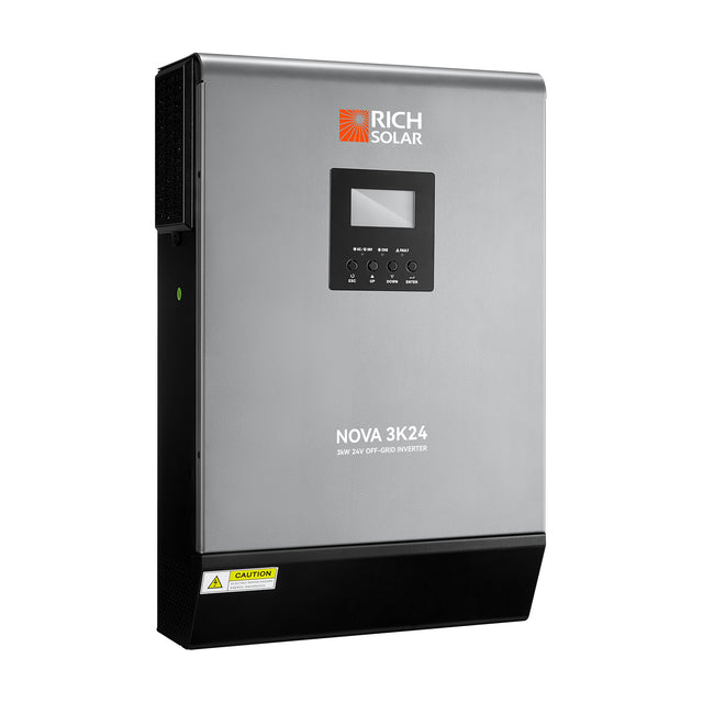 NOVA MAX 3K | 3000 Watt (3kW) 24 Volt Off-Grid Hybrid Solar Inverter ...