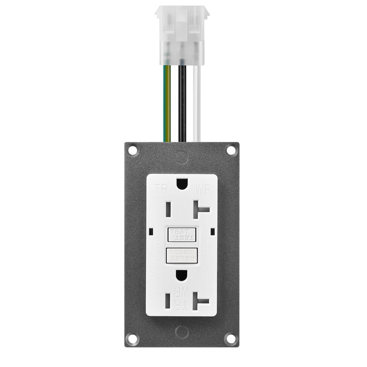 Slim GFCI Outlet 20 Amp | Self-Test, Tamper-Resistant, LED Indicator ...